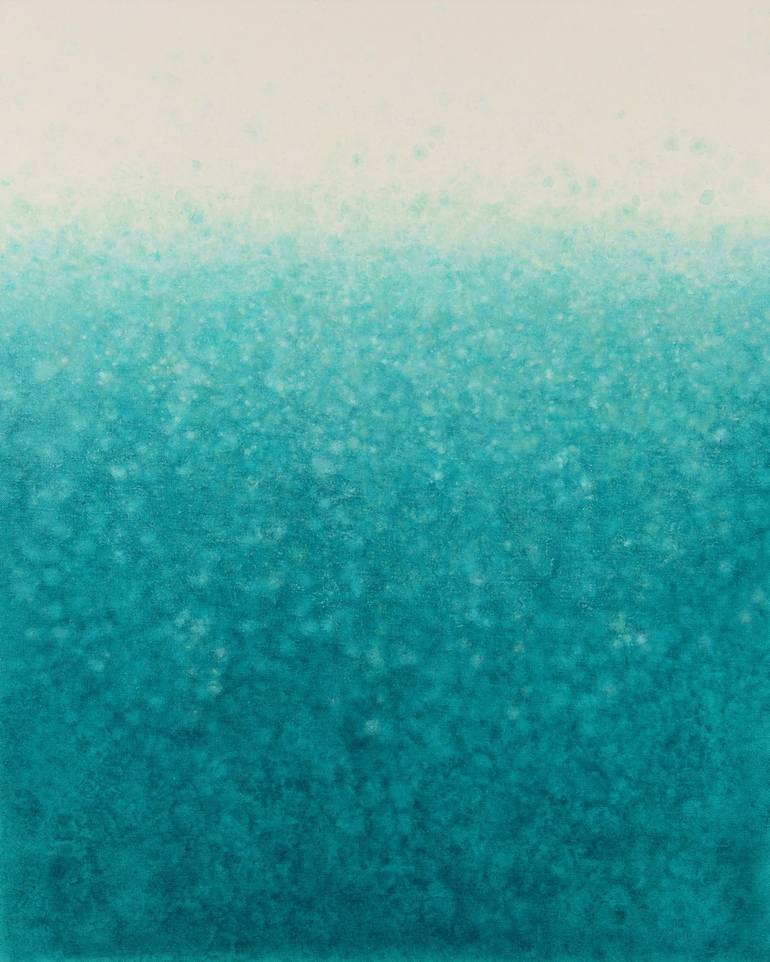 Turquoise Water - Shimmer Series Painting by Suzanne Vaughan | Saatchi Art