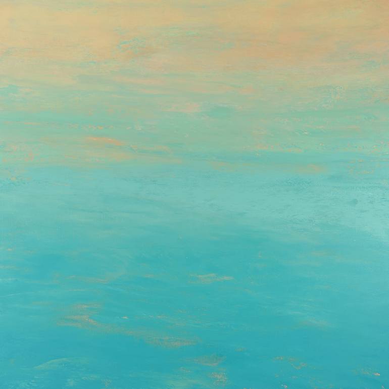 Dreamy Blue - Modern Abstract Painting by Suzanne Vaughan | Saatchi Art