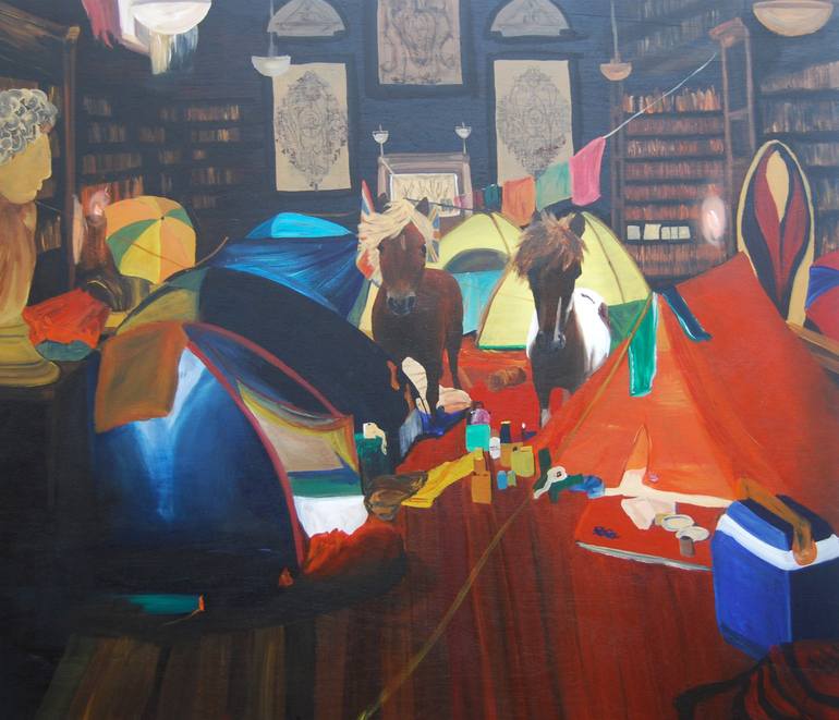 Sleepover Painting by Claire Robertson | Saatchi Art