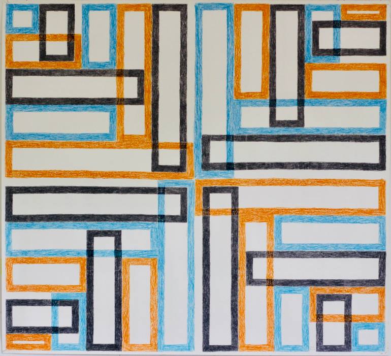 Rectangular Centricity Painting by Gesine Peterson | Saatchi Art