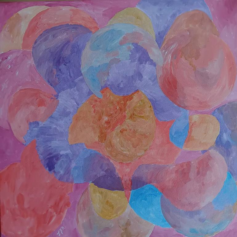 One hundred fold (color is better on smart phone) Painting by Lawrence ...