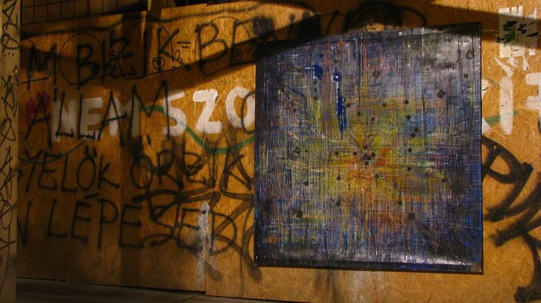 robot giraffe Painting by Tom Whitty | Saatchi Art