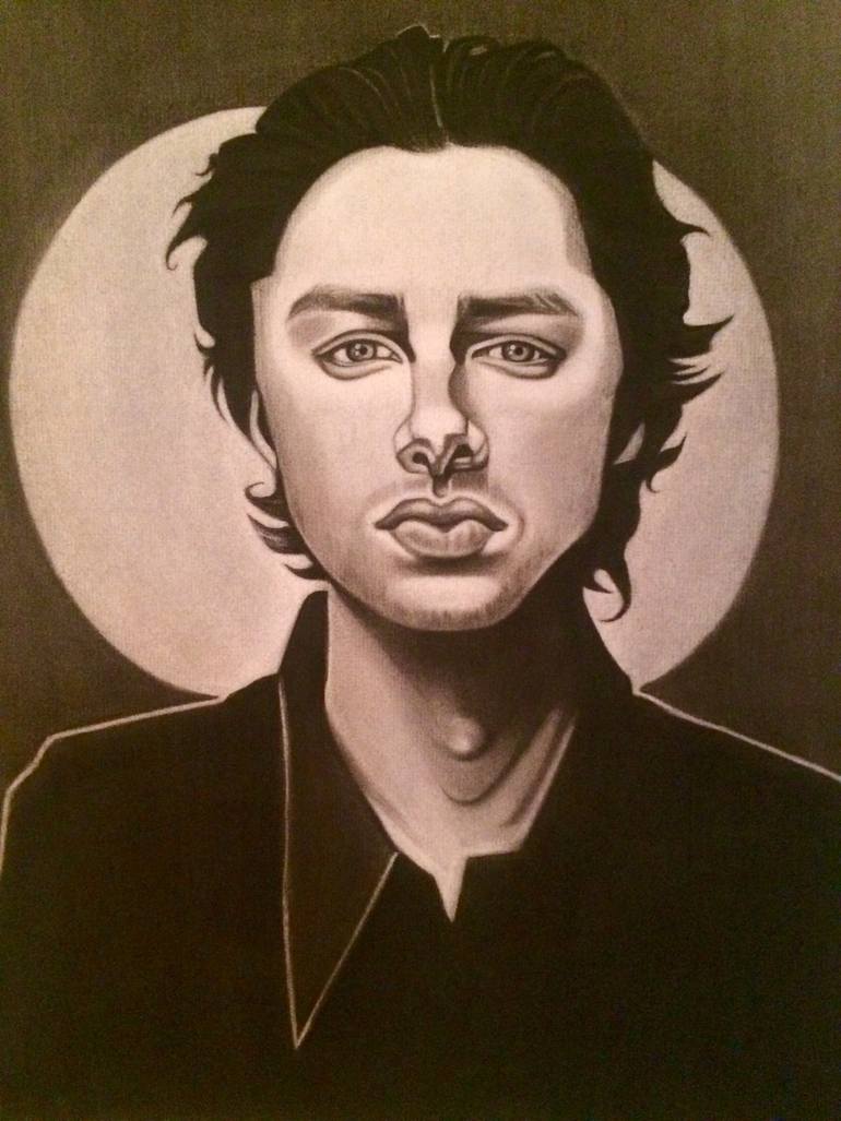 Zach Braff Drawing by Miss Meliorah | Saatchi Art