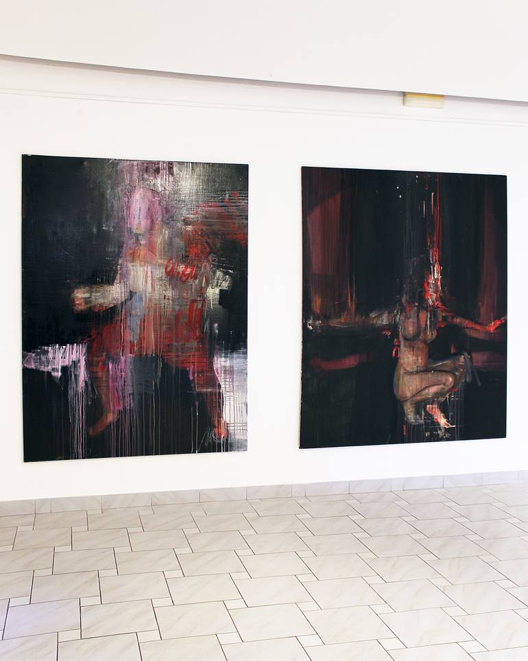 Painful disintegration of personality Painting by Miloš Hronec ...