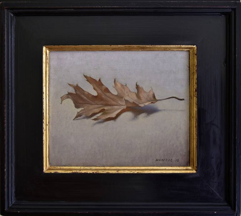 Leaf of the Red Oak Painting by Donatas Inis | Saatchi Art