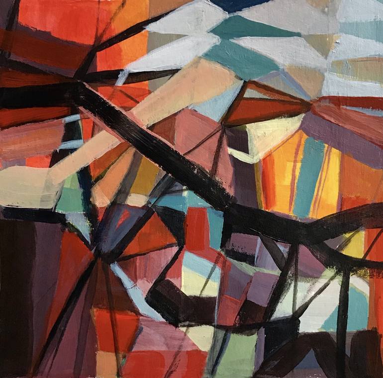 Burning Bridges Painting by Gillian Cook | Saatchi Art