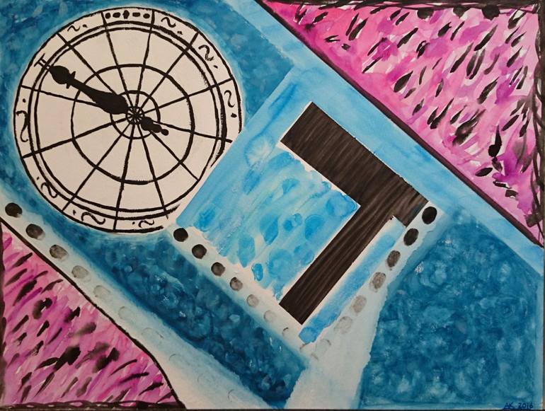 Time and trace Painting by Andrea Klyscz | Saatchi Art