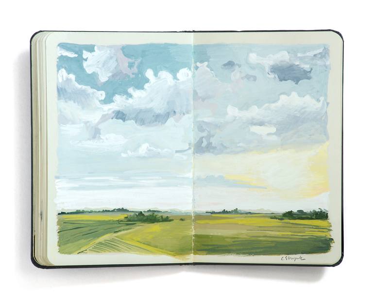 Prairie Sky No. 14 Painting by Carrie Shryock | Saatchi Art