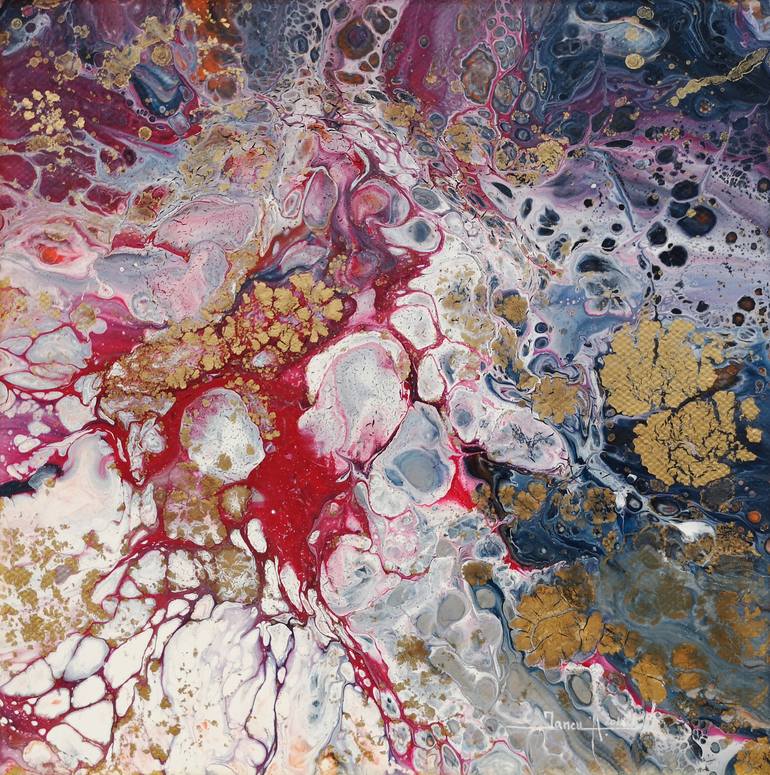 Breathing gold Painting by Andreea-Elena Chelu | Saatchi Art