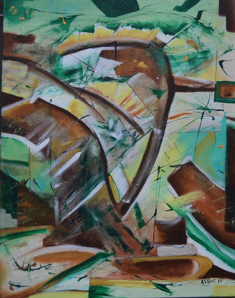 Green apple III Painting by Anthony Hurt | Saatchi Art