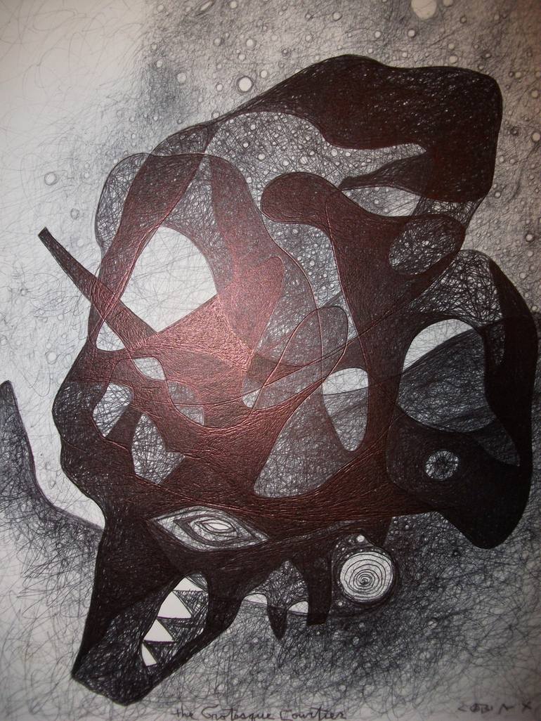 THE GROTESQUE COURTIER Drawing by COBIA CZAJKOSKI | Saatchi Art