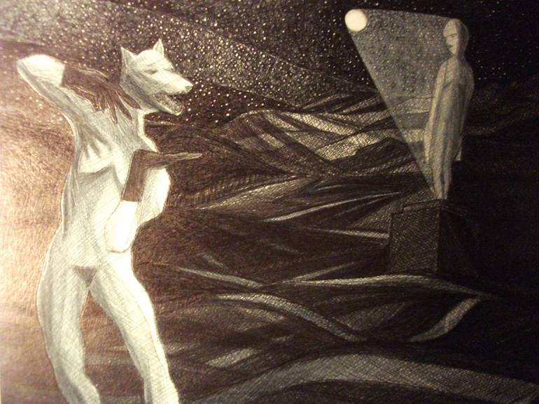 moonchild Drawing by COBIA CZAJKOSKI | Saatchi Art