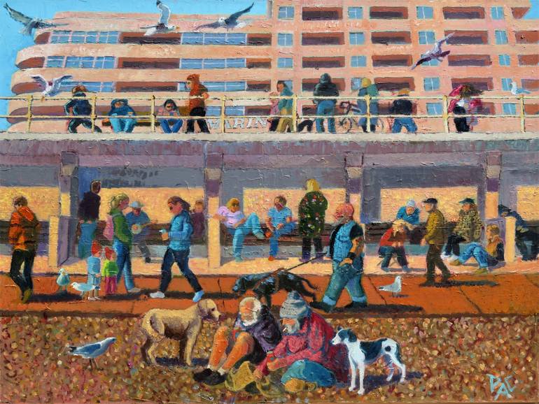 Winter Sun Painting by Peter Clarke | Saatchi Art