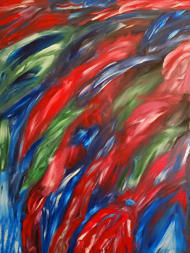 Scattered Rainbow Painting by Ken Oliva | Saatchi Art
