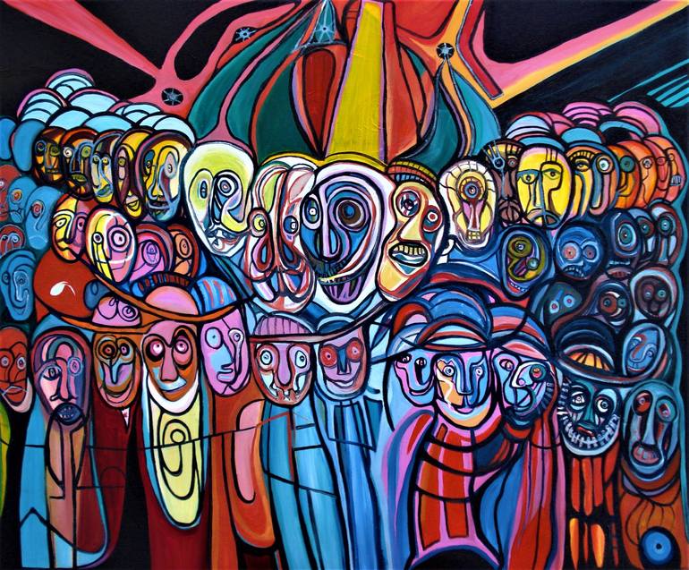 Choir Painting by Igor Simonovic | Saatchi Art