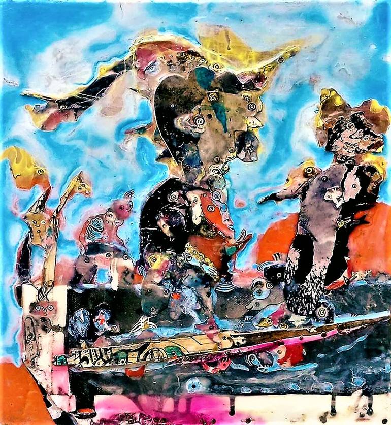 On the ship Painting by Igor Simonovic | Saatchi Art