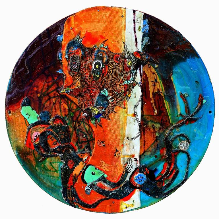 The circle Painting by Igor Simonovic | Saatchi Art