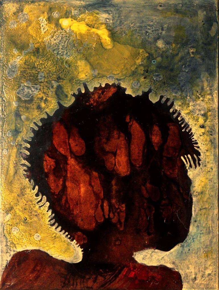 The little black man Painting by Igor Simonovic | Saatchi Art