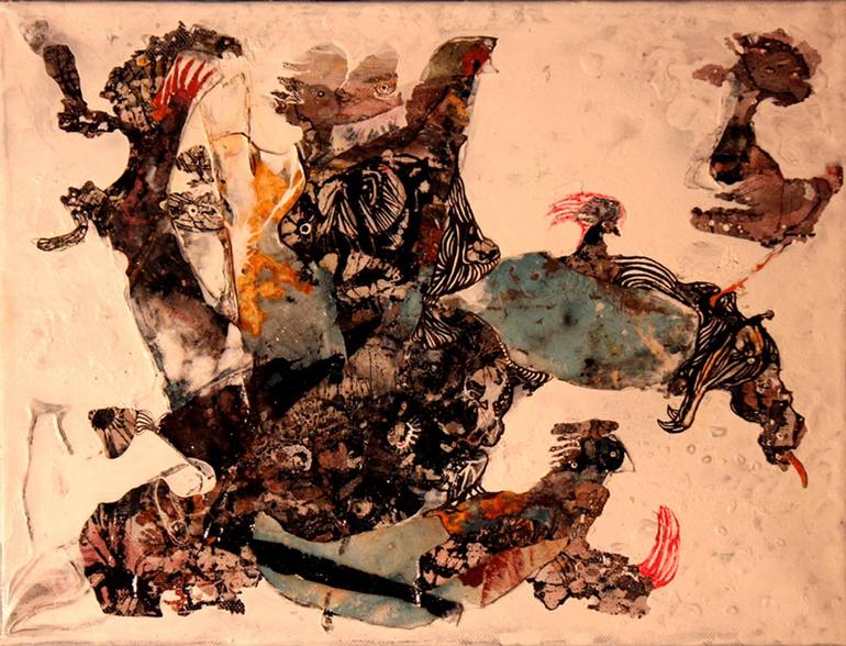 The bird Painting by Igor Simonovic | Saatchi Art