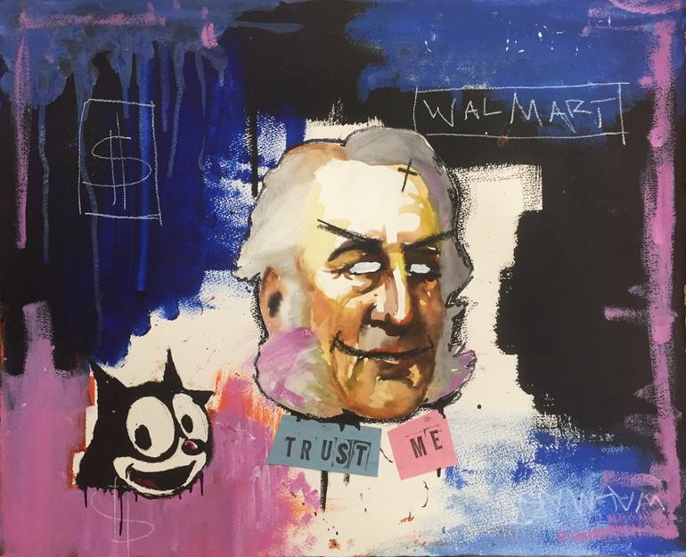 Cash Money Painting by Daniel Kinsella | Saatchi Art