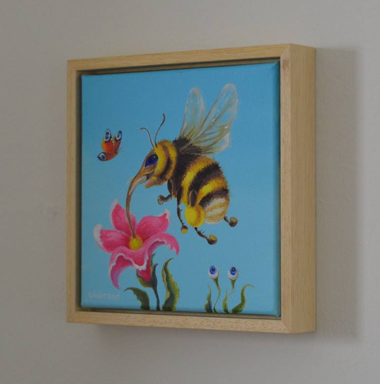 Elephant Bumblebee Painting by Wiebrand Bouwkamp | Saatchi Art