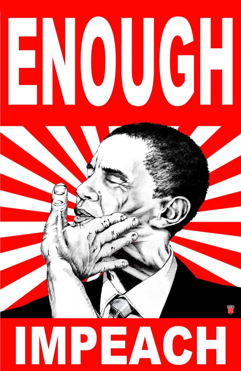 ENOUGH IMPEACH Drawing by Philip Slagter | Saatchi Art