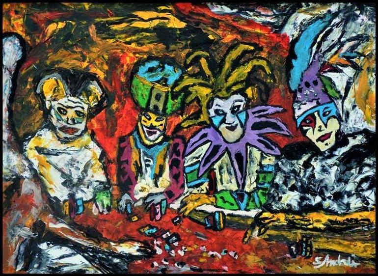 Jokers Painting by Noktys Art | Saatchi Art