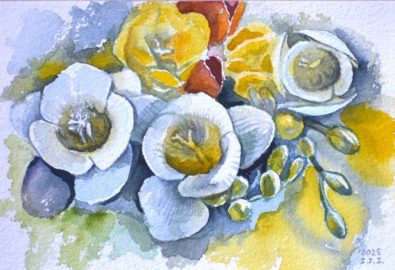 Flowers 2 Painting by Ivelina Ivanova | Saatchi Art