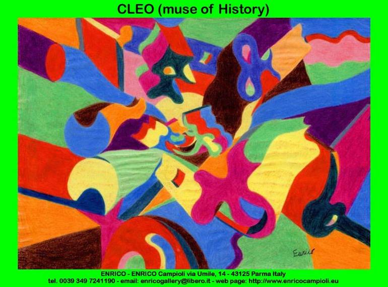 Cleo (muse of history) Painting by Enrico Campioli | Saatchi Art