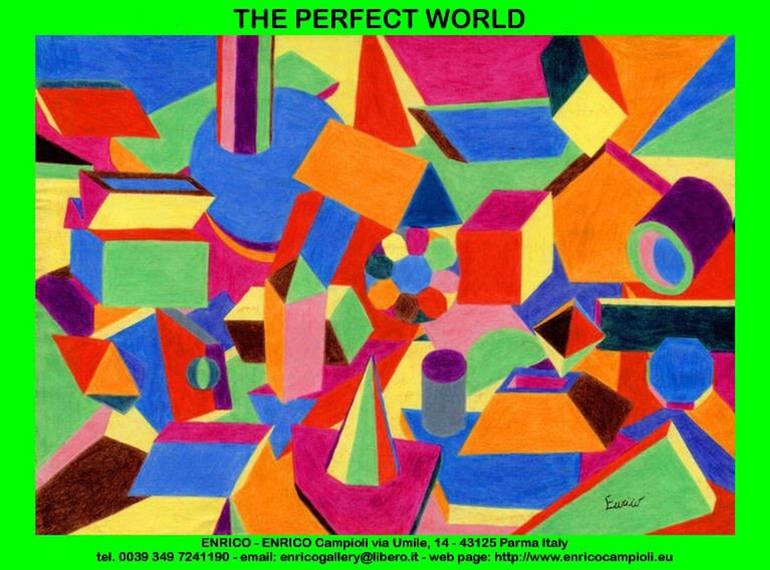 The perfect world Drawing by Enrico Campioli | Saatchi Art