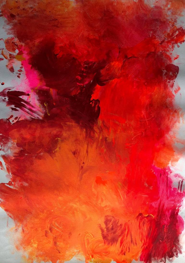 ‘Formless God’ Series … Lord Hanuman Painting by Aatmica Ojha | Saatchi Art