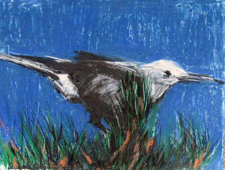 Lone Bird Painting by michael kelly | Saatchi Art