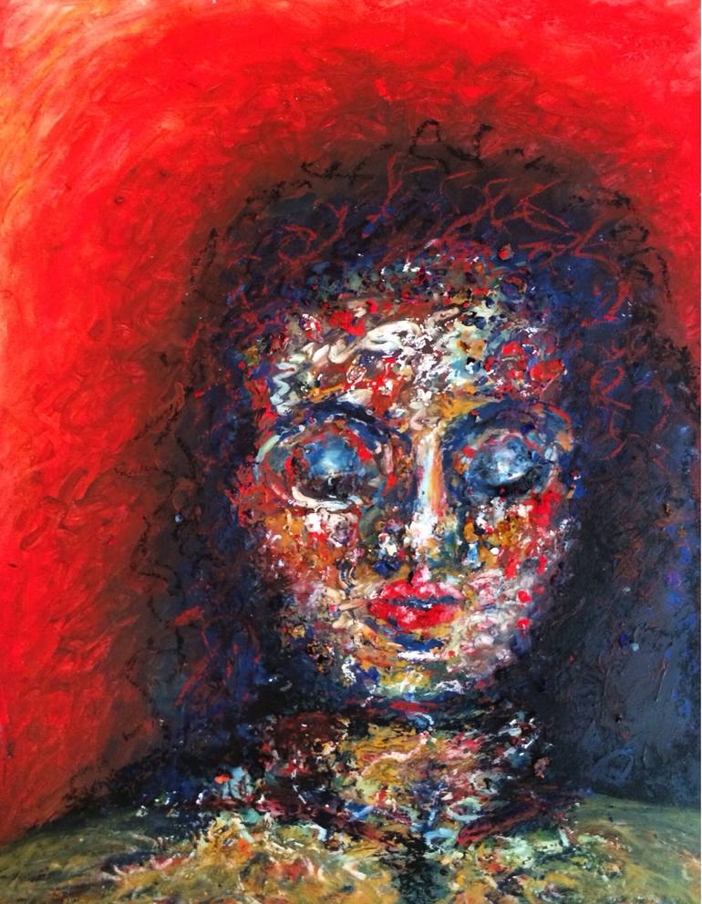 self portrait Painting by Krista Hartmann | Saatchi Art