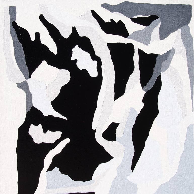 INNER FLOWER - NOIR Painting by Martin Baran | Saatchi Art