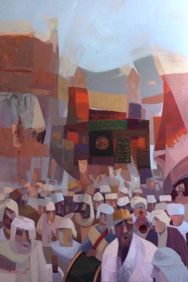 El maseera Painting by Mohamed Abou Elwafa | Saatchi Art