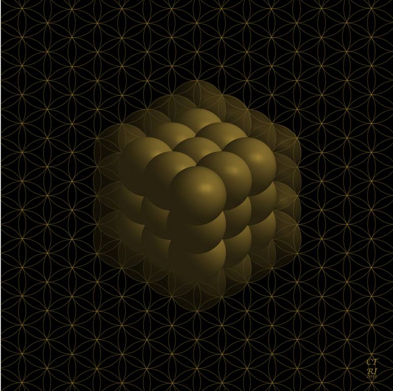 THE FLOWER OF LIFE - the 5th & 6th Vortex Motion - Gold Limited Edition ...