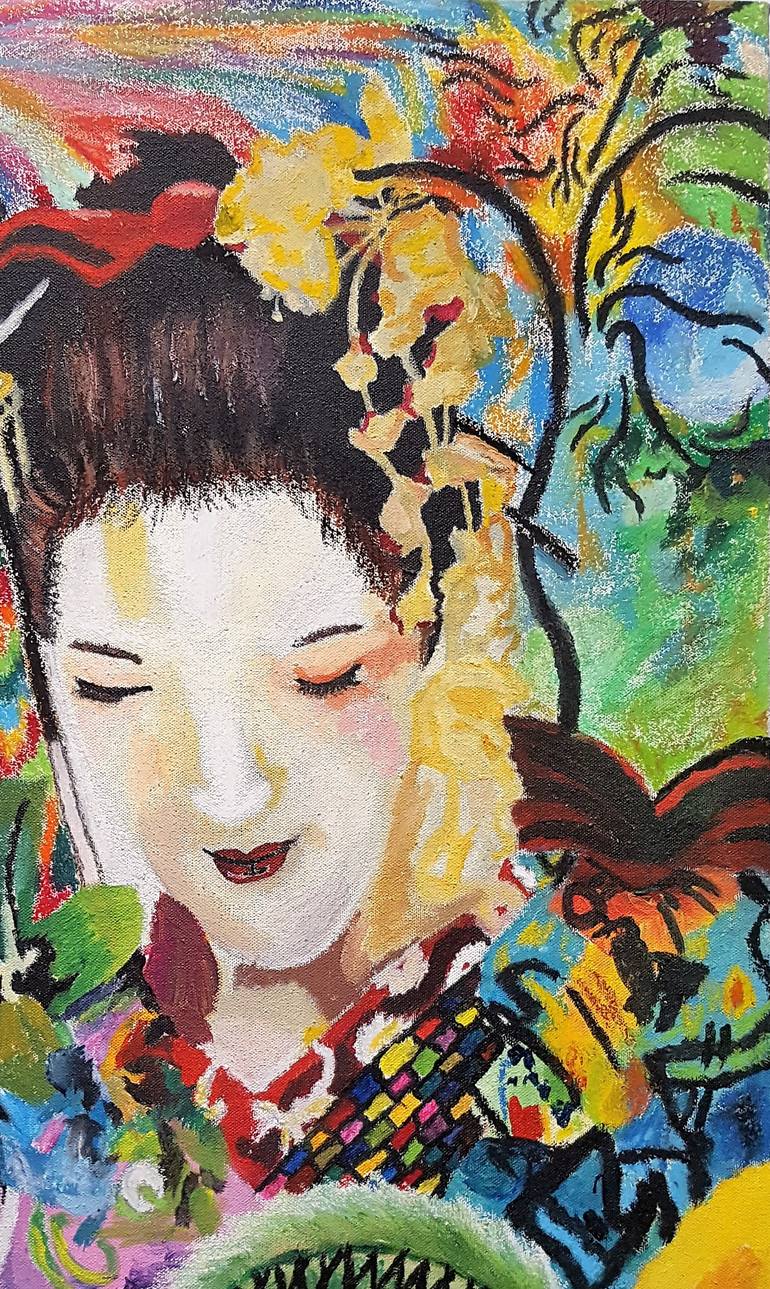 The Story Of A Geisha Painting by Sophie Nelson-Iye | Saatchi Art