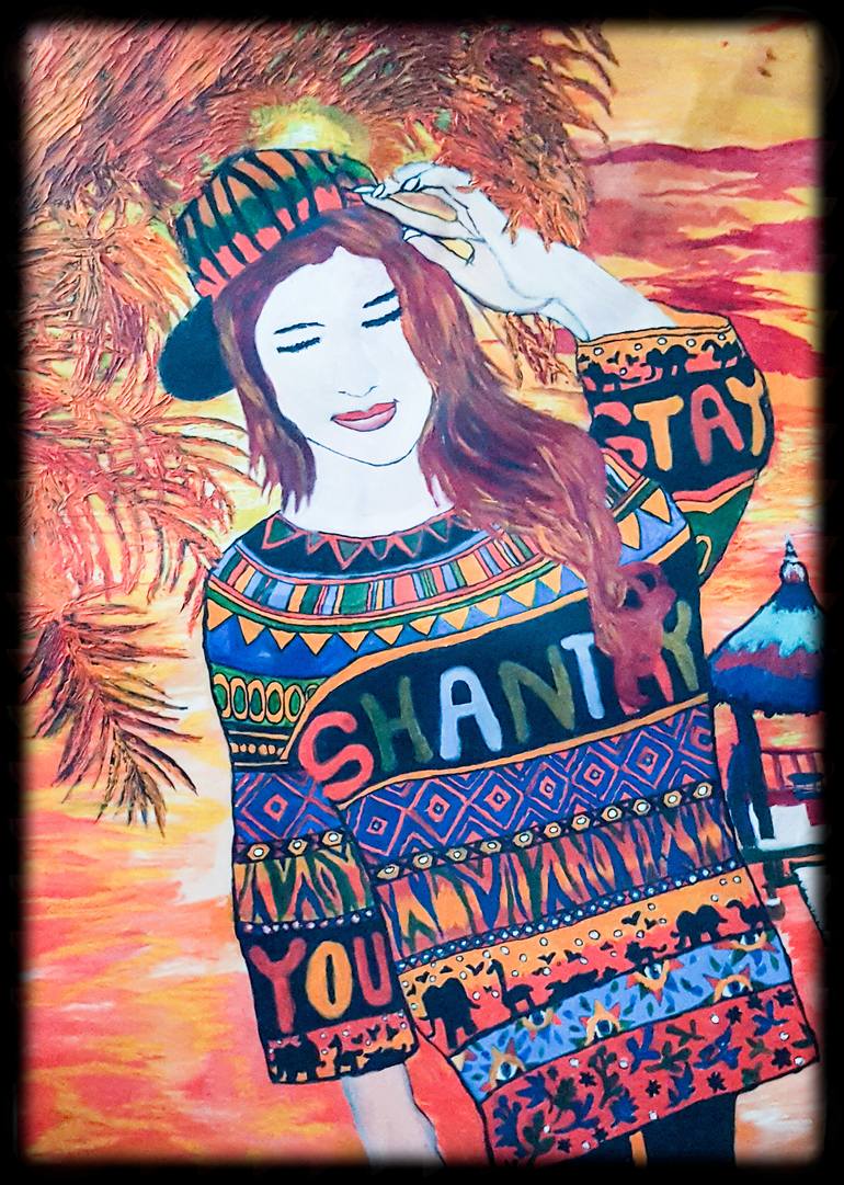 Shantay You Stay Painting by Sophie Nelson-Iye | Saatchi Art