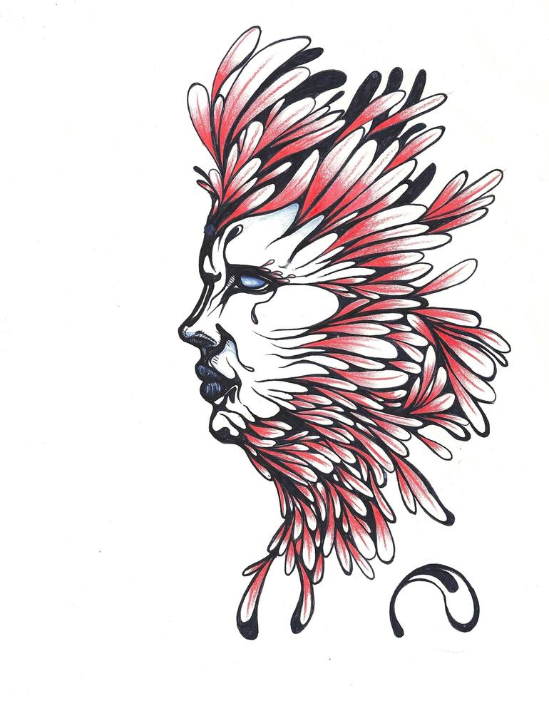 Feather Drawing by Gleb Gritsinin | Saatchi Art