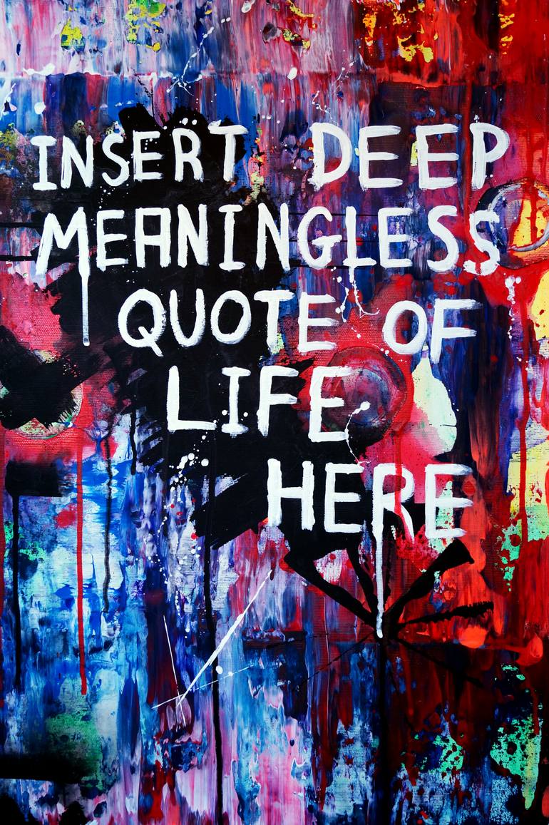 Insert here Painting by Captain Fanta | Saatchi Art