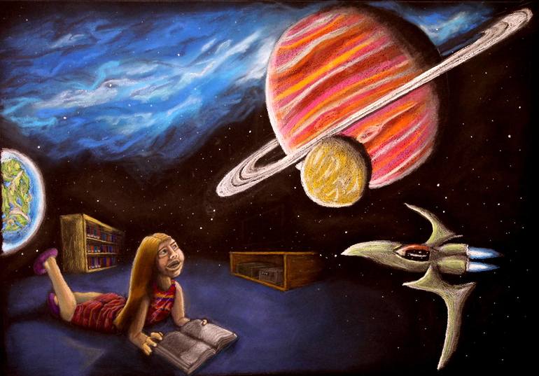 Spacing out Drawing by Paul Brock | Saatchi Art