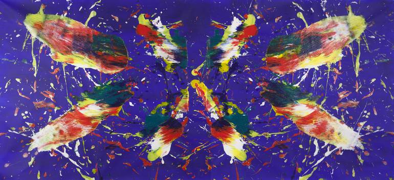 Blue back Painting by Carlo Spoldi | Saatchi Art