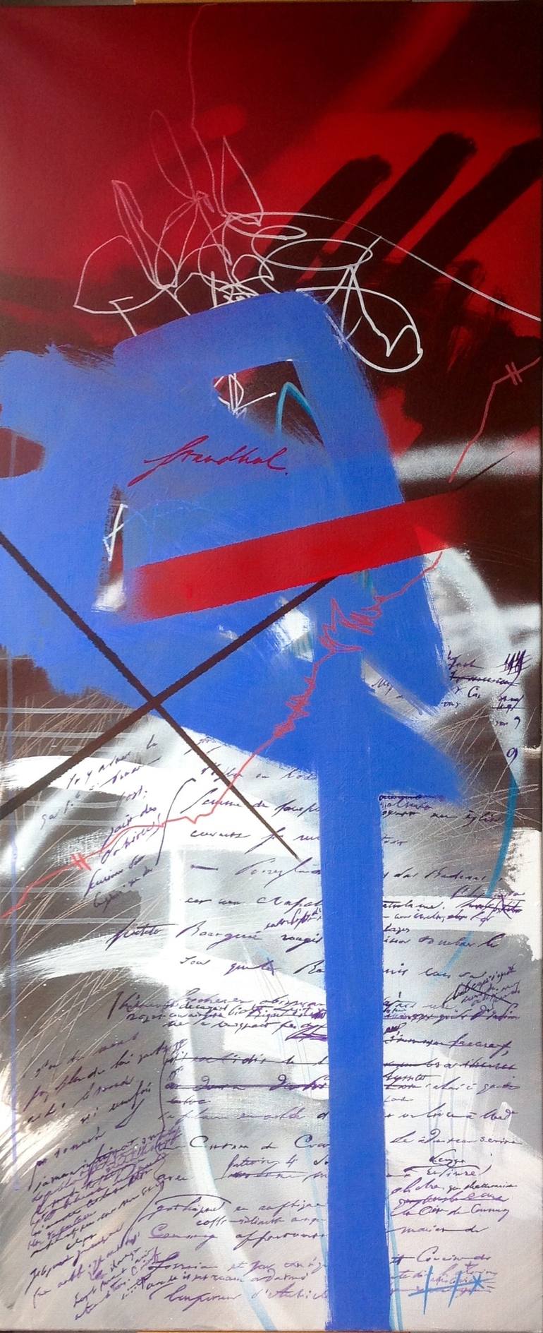 Stendhal Painting by Joyeux Catherine | Saatchi Art