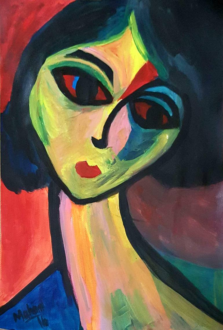 Lost Girl Painting by Syeda Maham Riaz | Saatchi Art