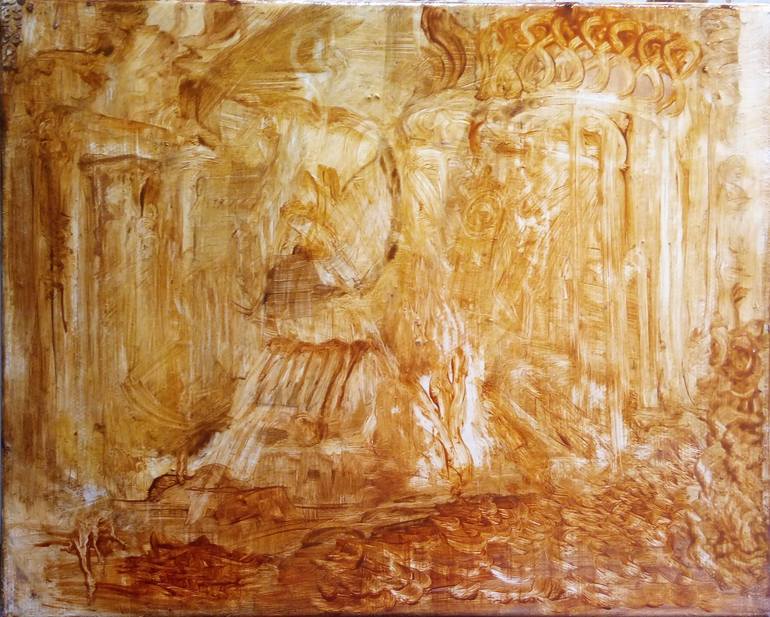 eye shaped arcade Painting by Hillah Nevo | Saatchi Art