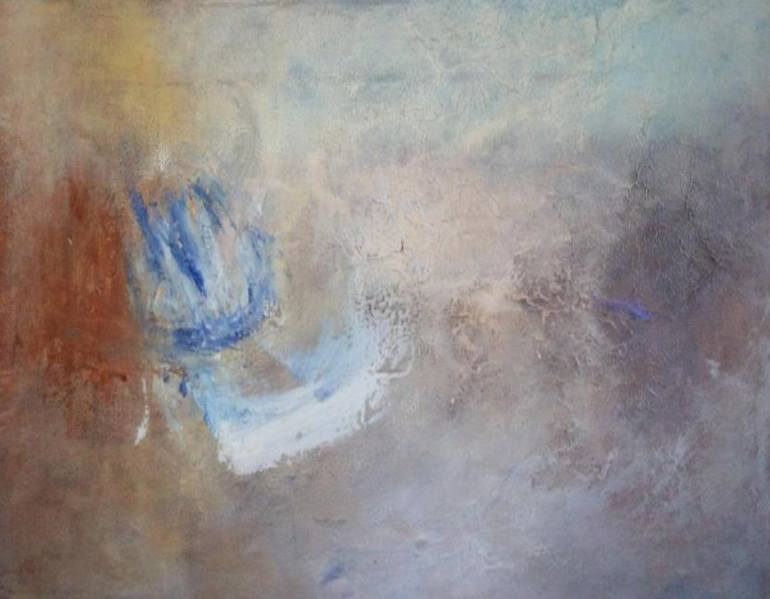 Sea with yellow light Painting by Hillah Nevo | Saatchi Art