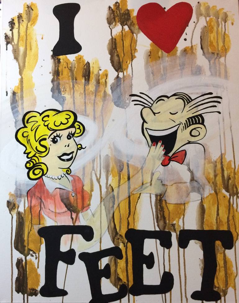 I ♥️Feet Painting by David Craig Ellis | Saatchi Art