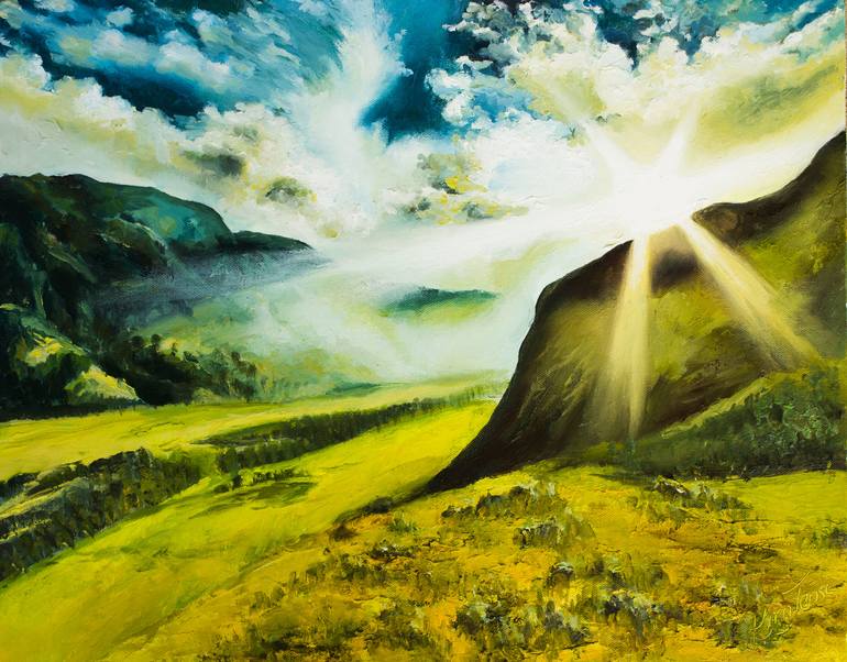 The Altai Halo Painting by Kira Jensi | Saatchi Art