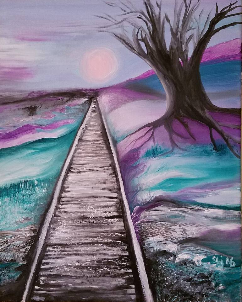 Lost Connections Painting by Sandy Jensen | Saatchi Art