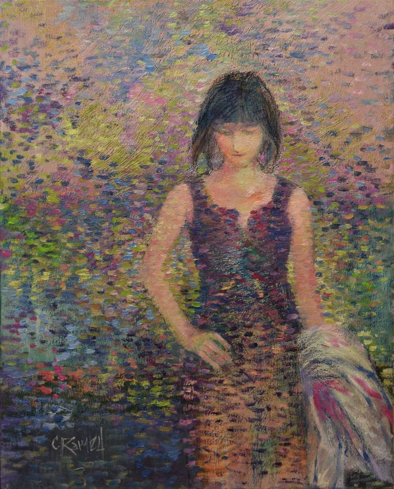 Collecting oneself Painting by Claudia Ramey | Saatchi Art